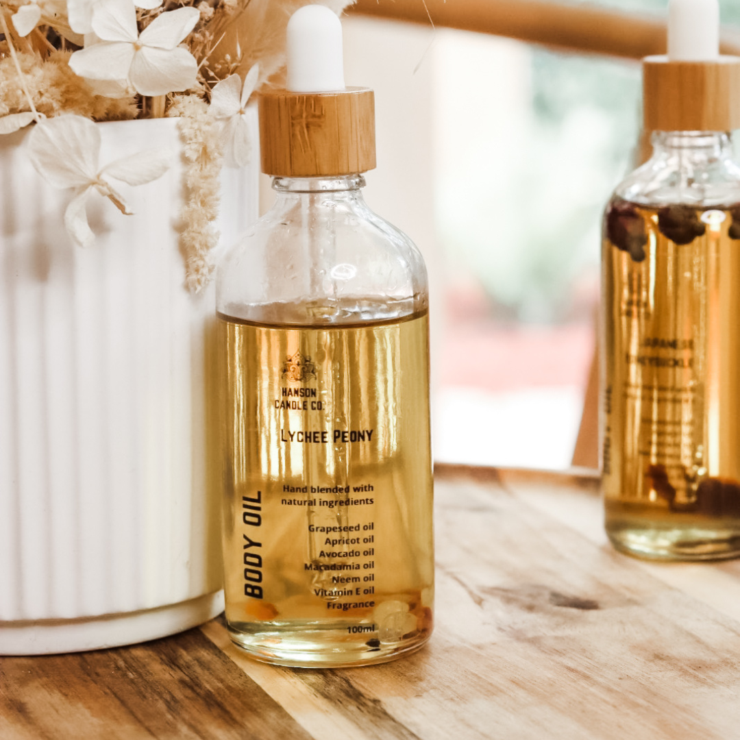 Natural Body Oil for GLOWING SKIN | 100ML | AFTERPAY – Hanson Candle Co